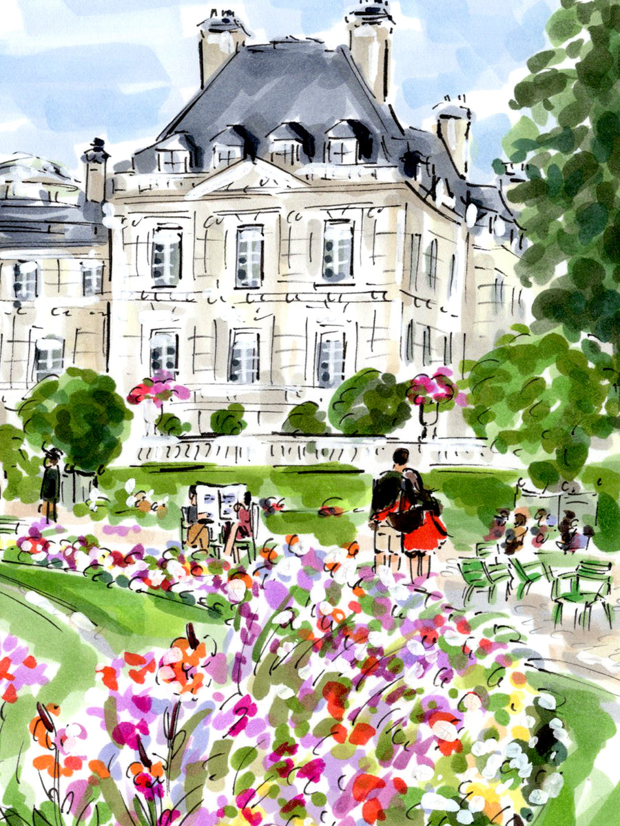 Le Flâneur - The Stroll (Original Artwork) – Jen Lublin Design, LLC